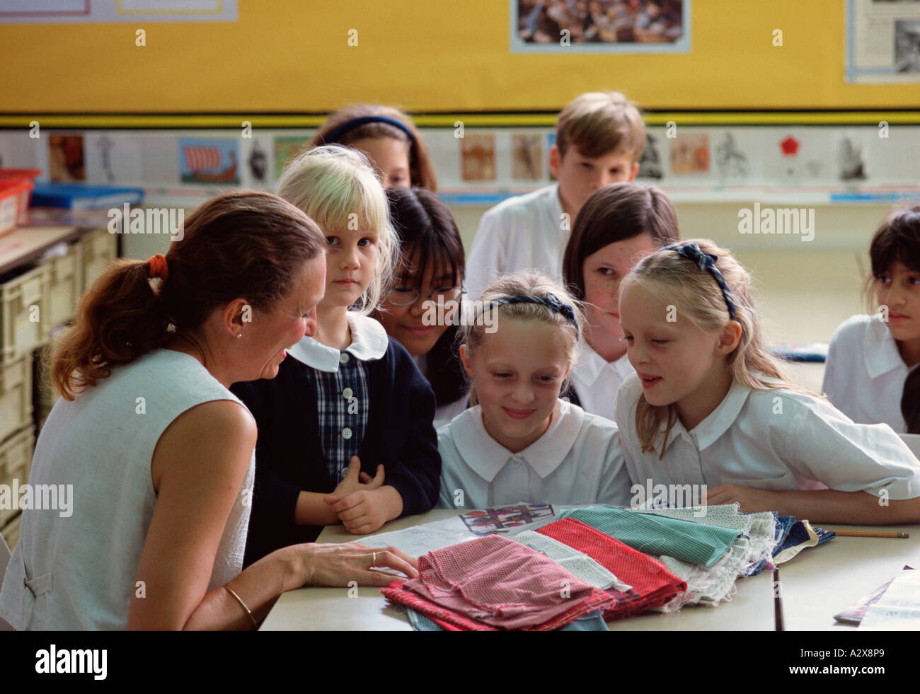 Business Professions Teaching Teacher Children Classroom Stock Photo ...