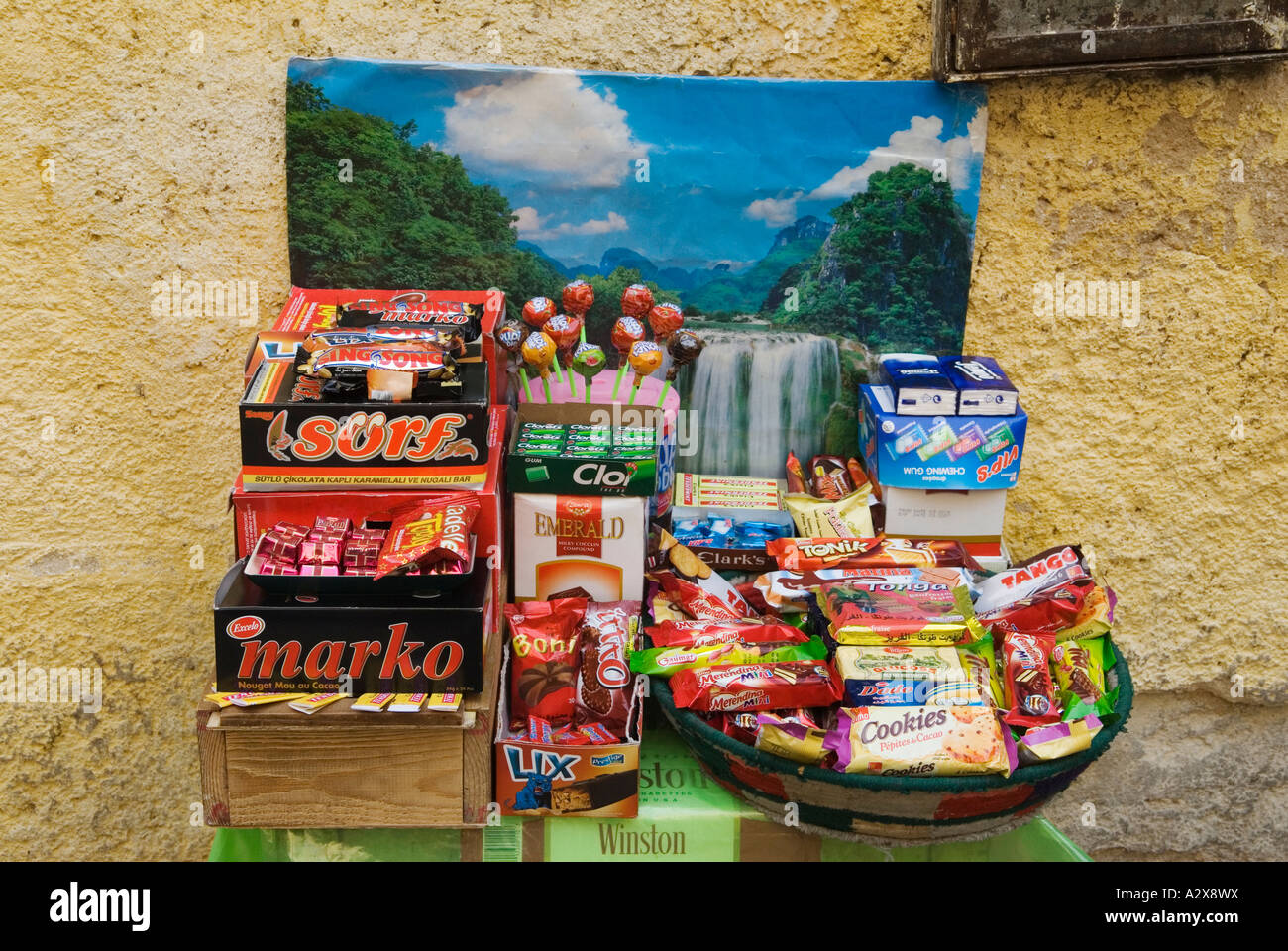 Fes el Bali Morocco North Africa Traditional western style sweets for ...