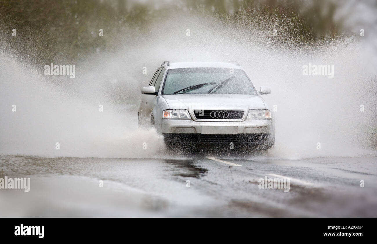 car in wet weather Stock Photo - Alamy