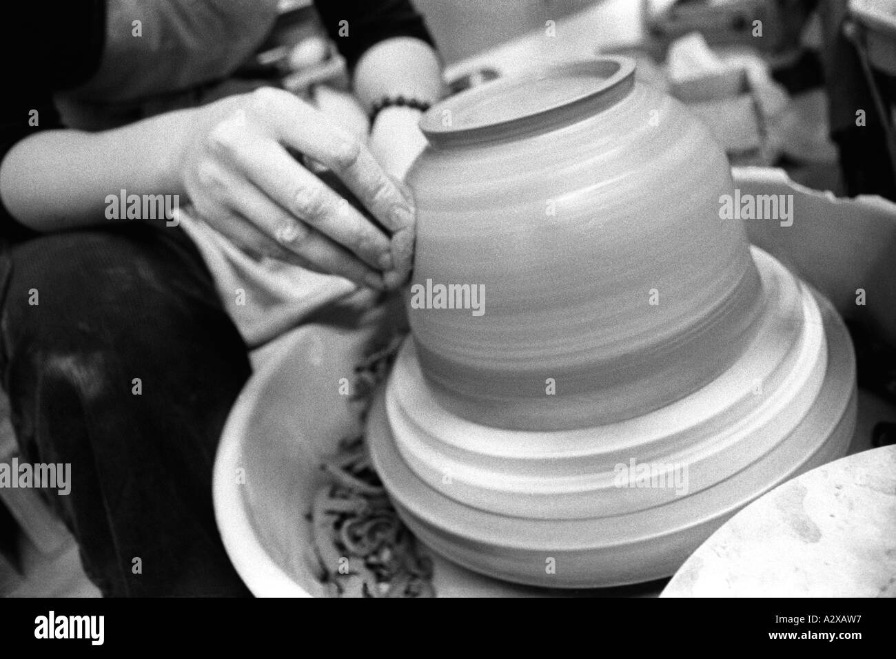 Potter pottery Black and White Stock Photos & Images - Alamy
