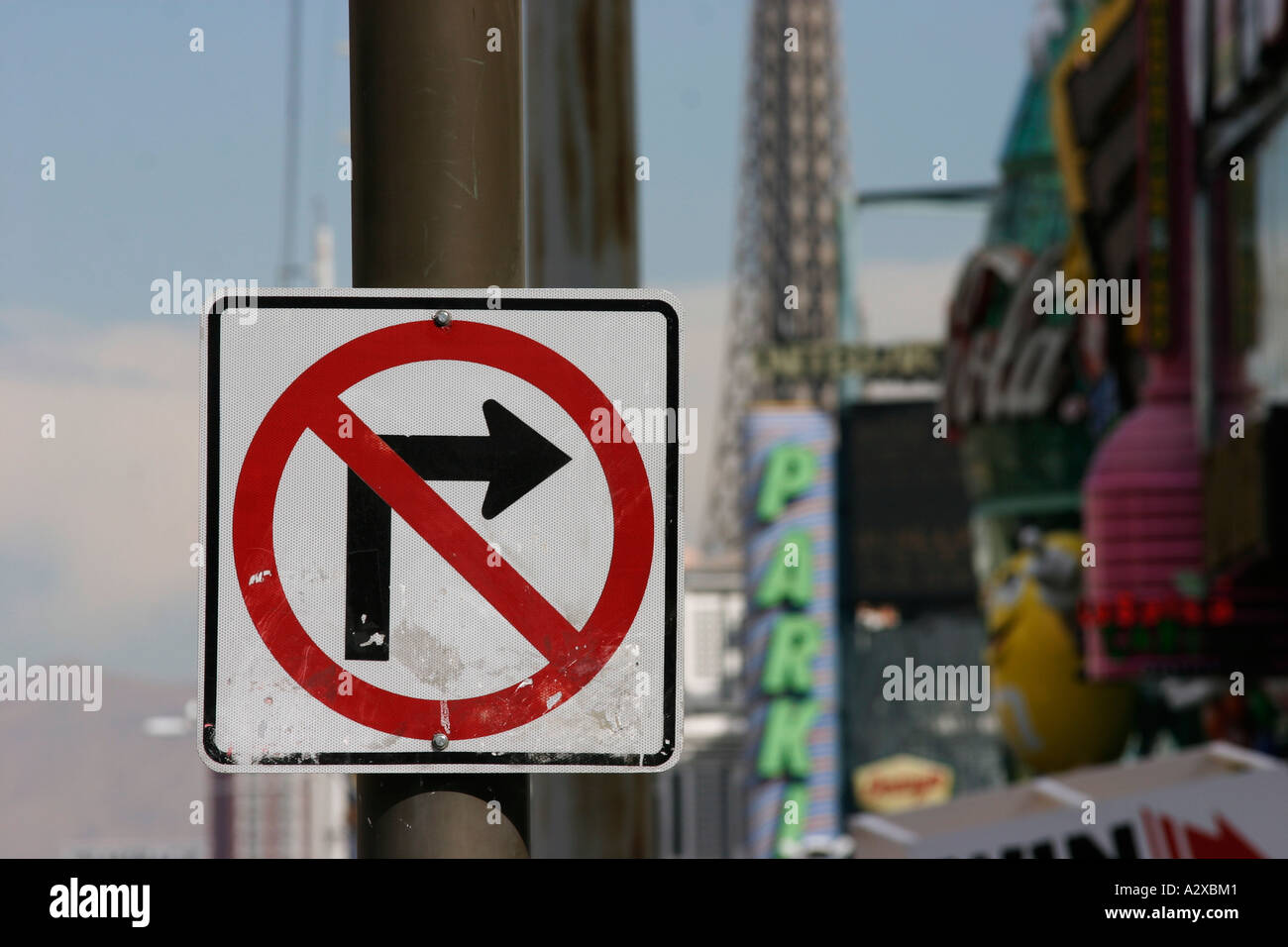 No Right Turn sign Stock Photo - Alamy