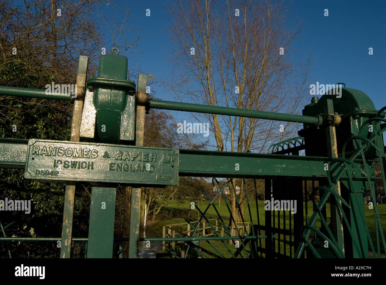 Wey Navigations Ransomes and Rapier Ltd Ipswich England Stock Photo - Alamy