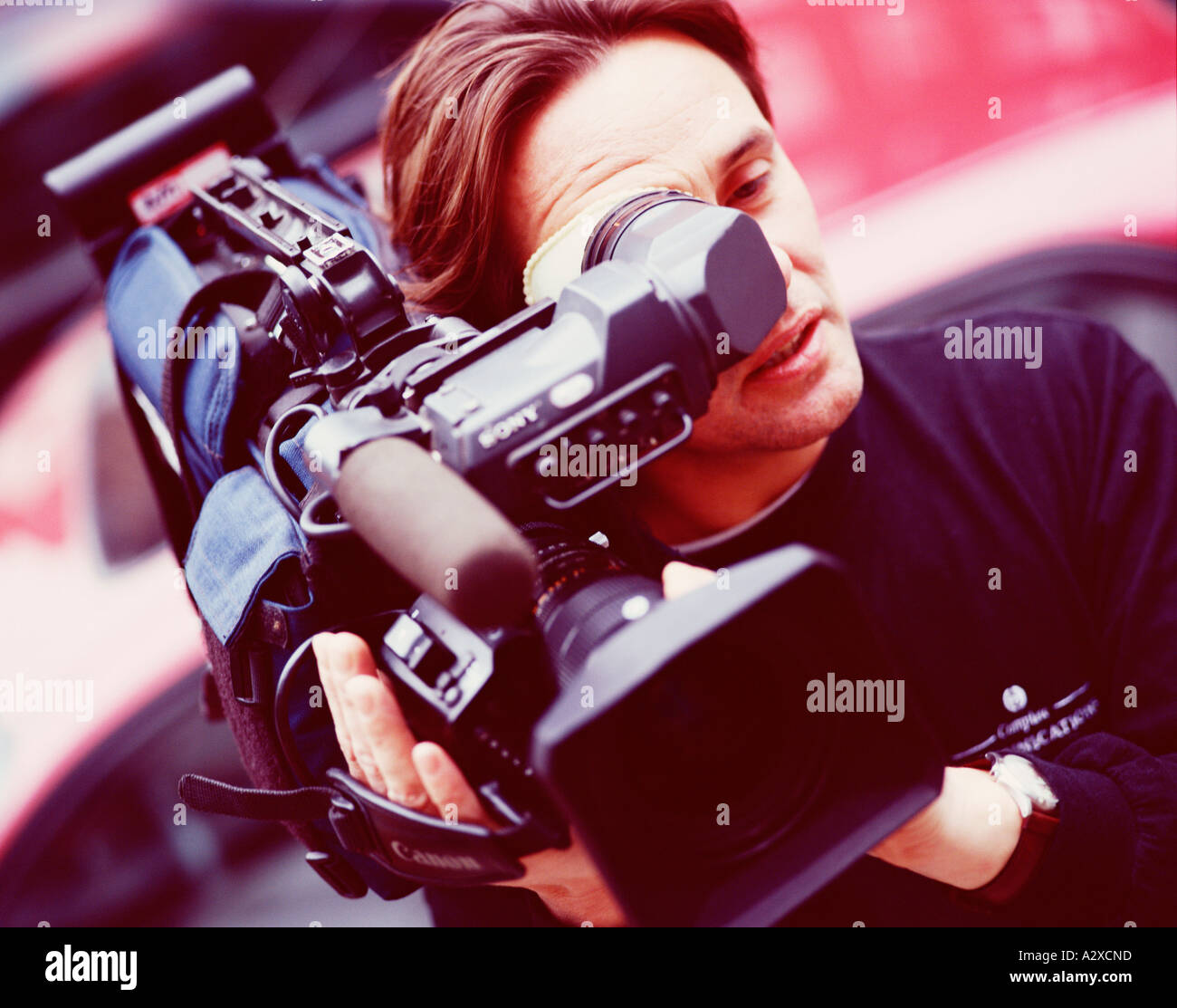 Broadcast crew close up hi-res stock photography and images - Alamy