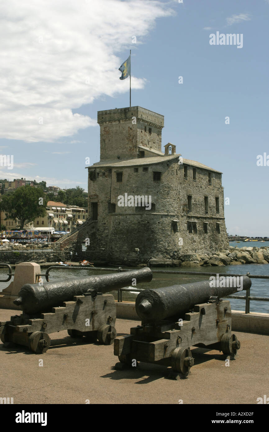 Italy Rapallo Castle Stock Photo - Alamy