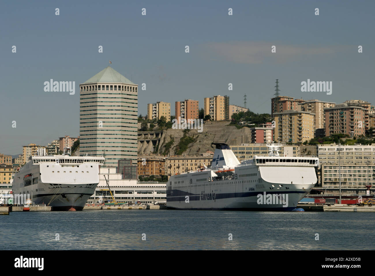 Italy Genoa Harbour Stock Photo - Alamy