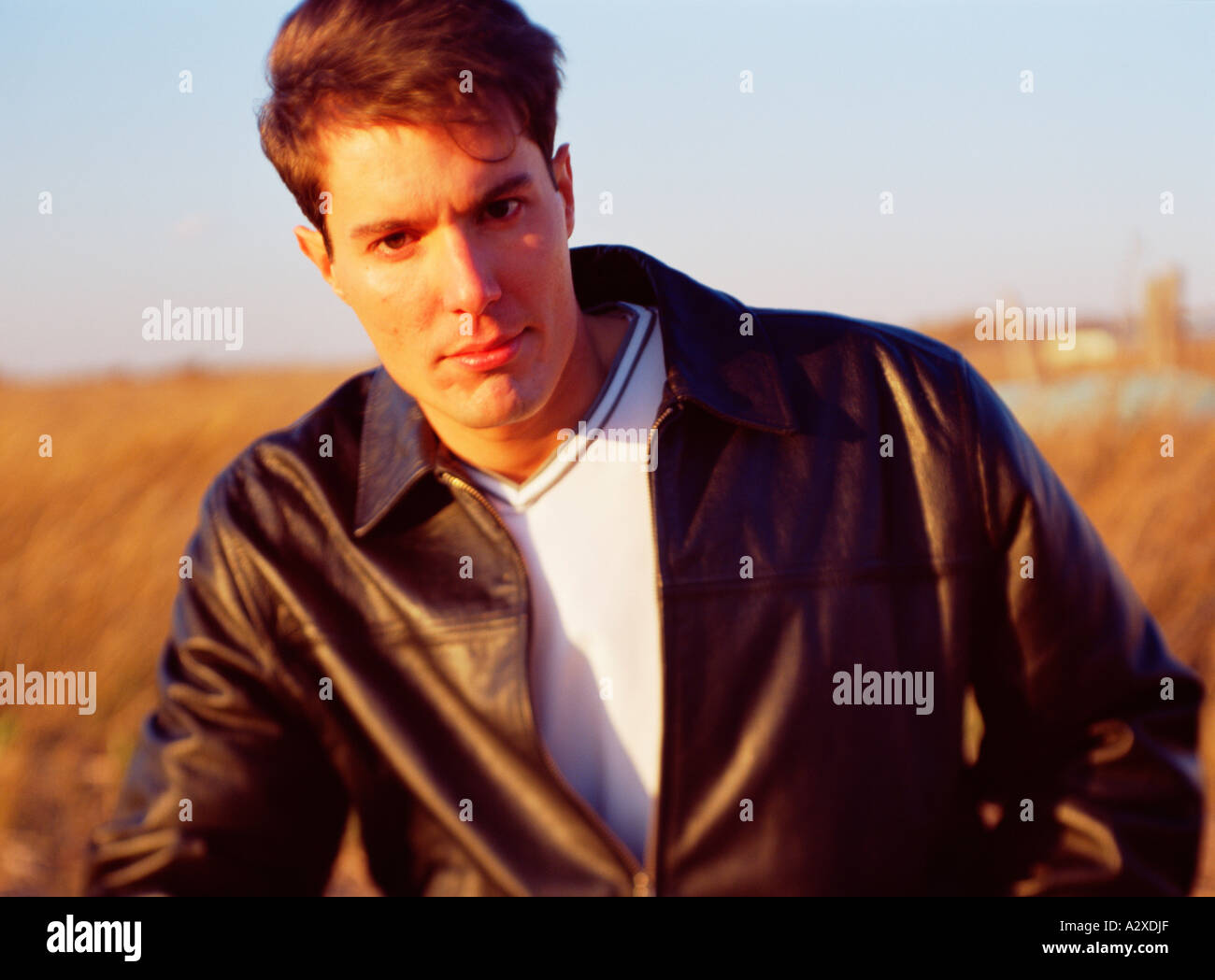 Outdoor portrait of young man Stock Photo - Alamy