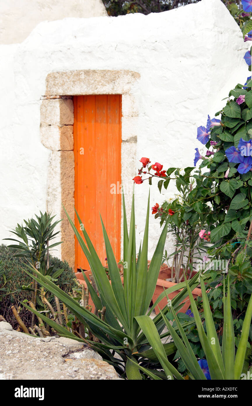 Historical and modern colorful doors on the island of Patmos Greece ...