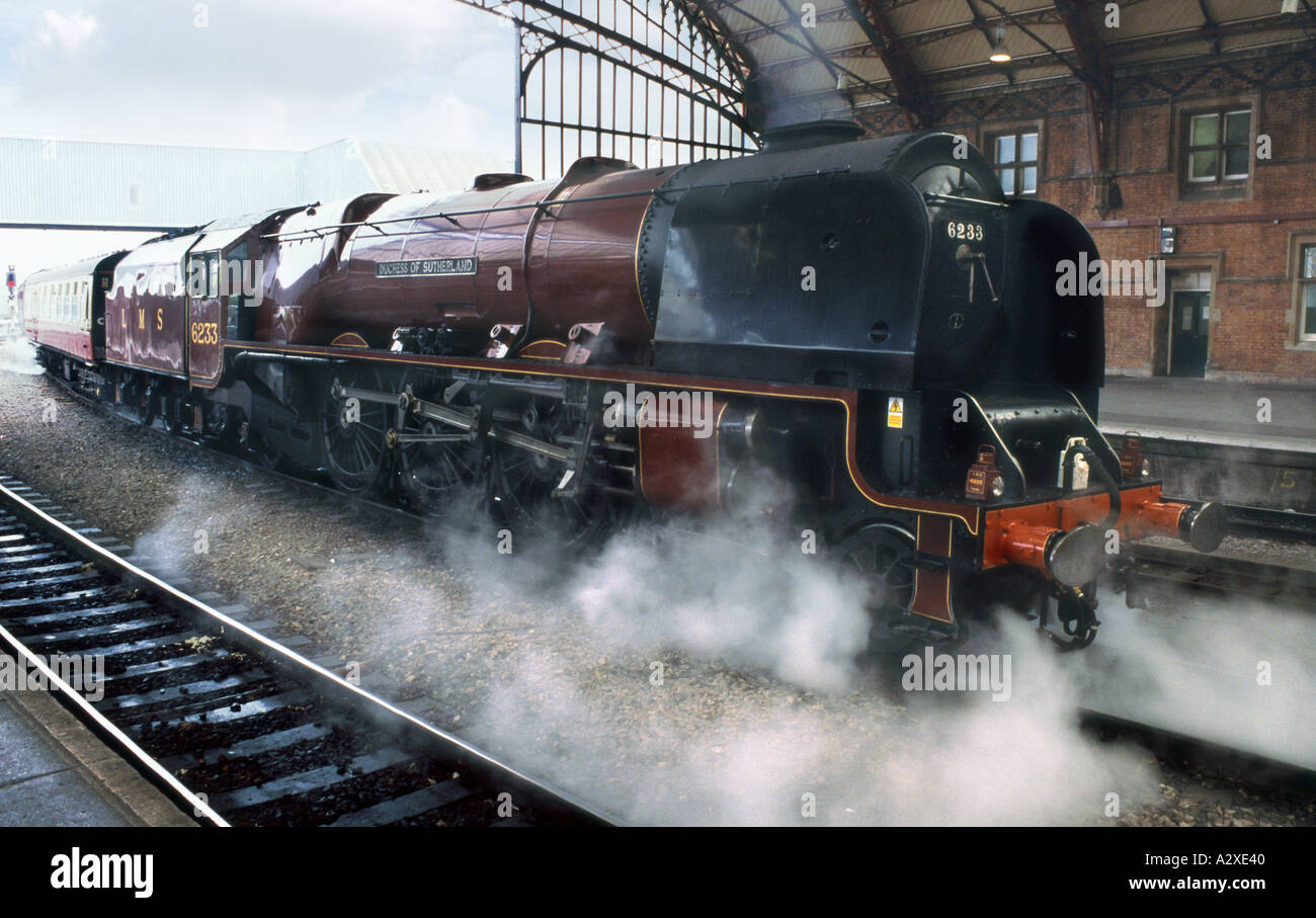 LMS Princess Coronation Class steam locomotive Duchess of Sutherland at ...