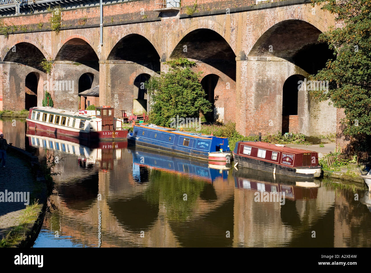 Castlefield Manchester UK at its most picturesque Canal boats near to ...