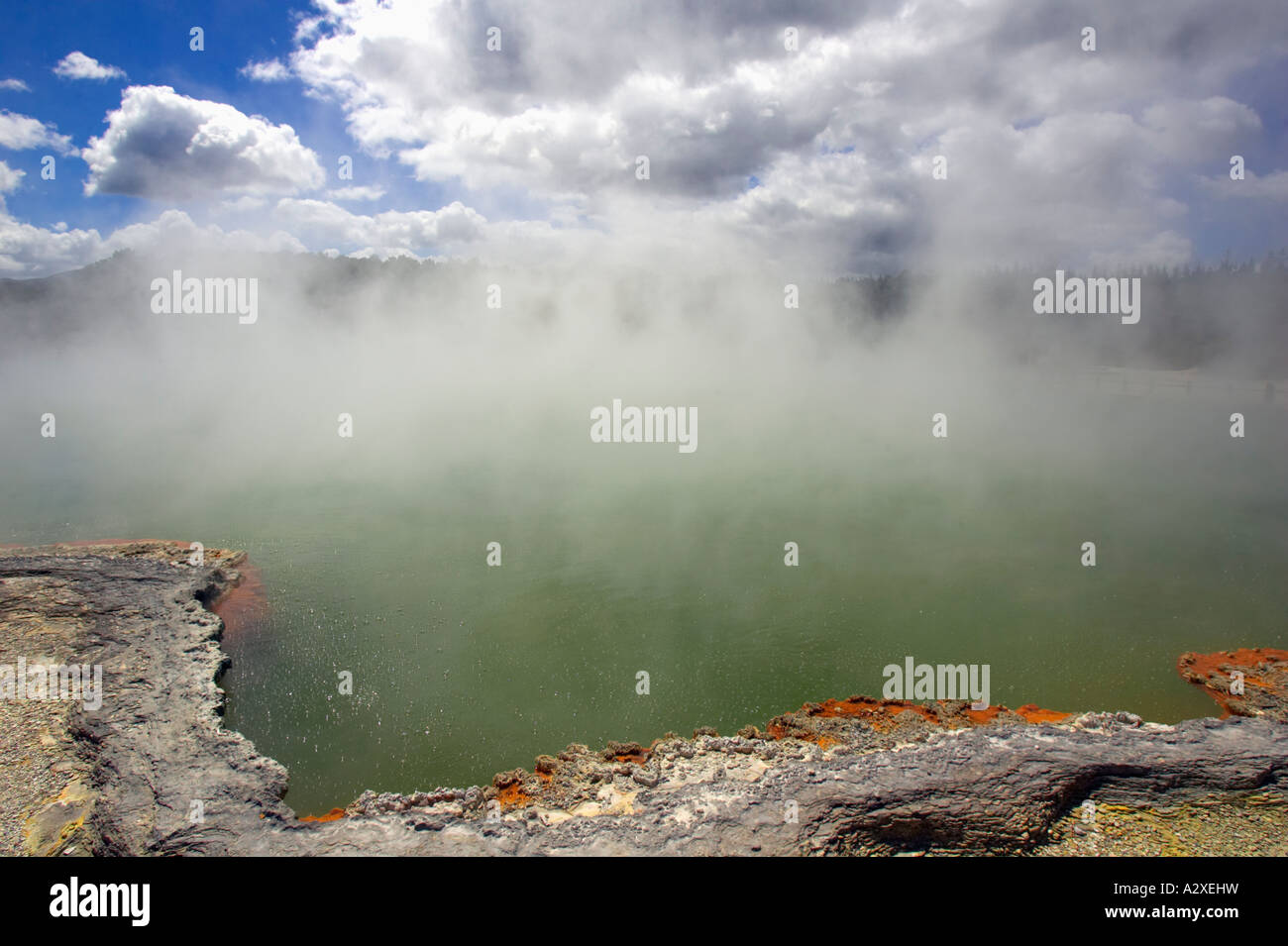 Waiotapu Thermal Wonderland Area near Rotorua in New Zealand Stock ...