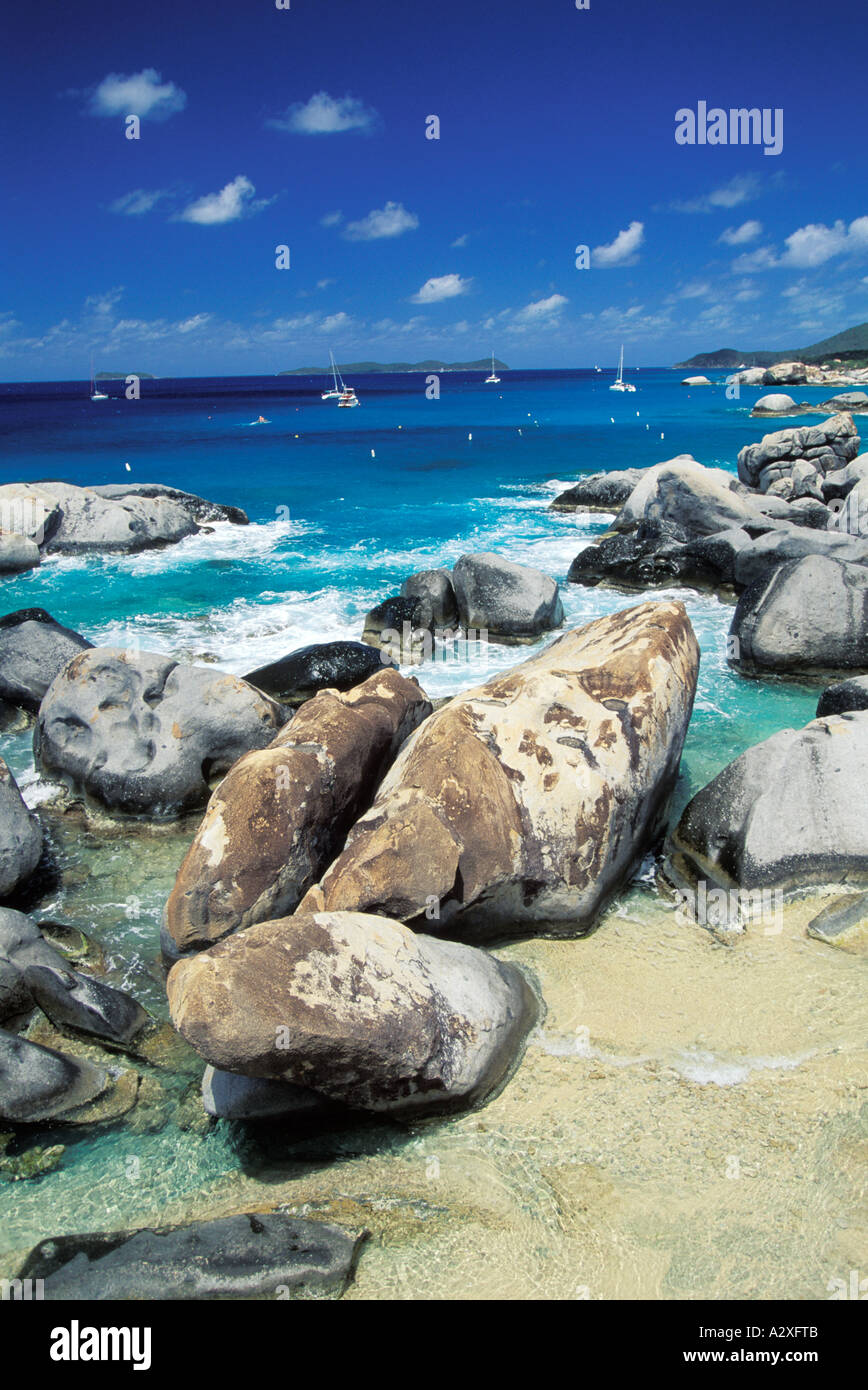 Virgin gorda beach the baths boulders hi-res stock photography and ...
