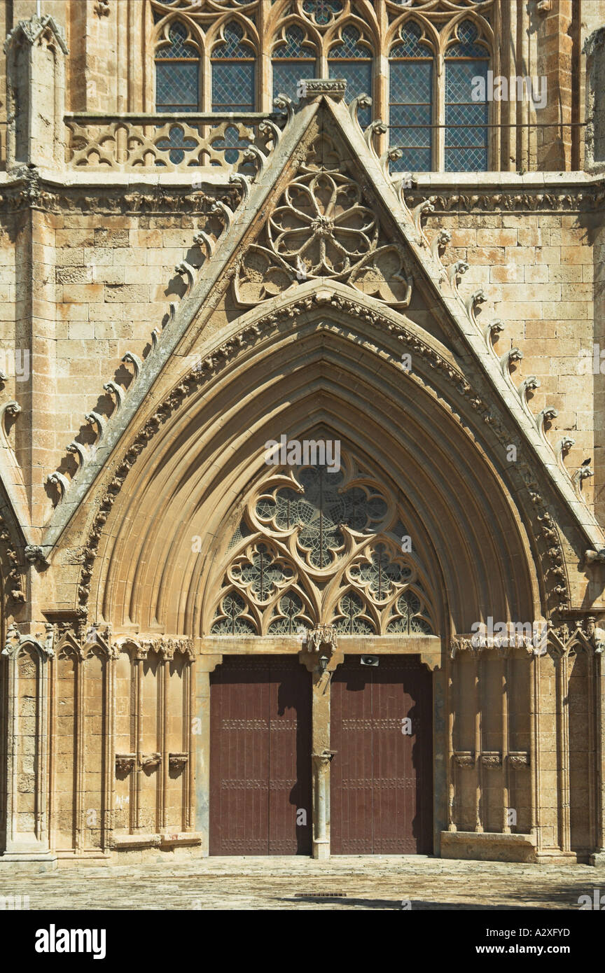 The front entrance doors to The Lala Mustafa Pasha Mosque formerly the ...