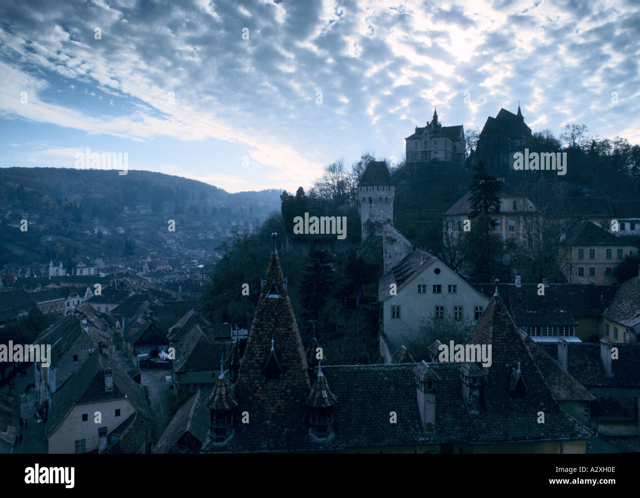 transylvania home of vlad the impaler romania Stock Photo - Alamy
