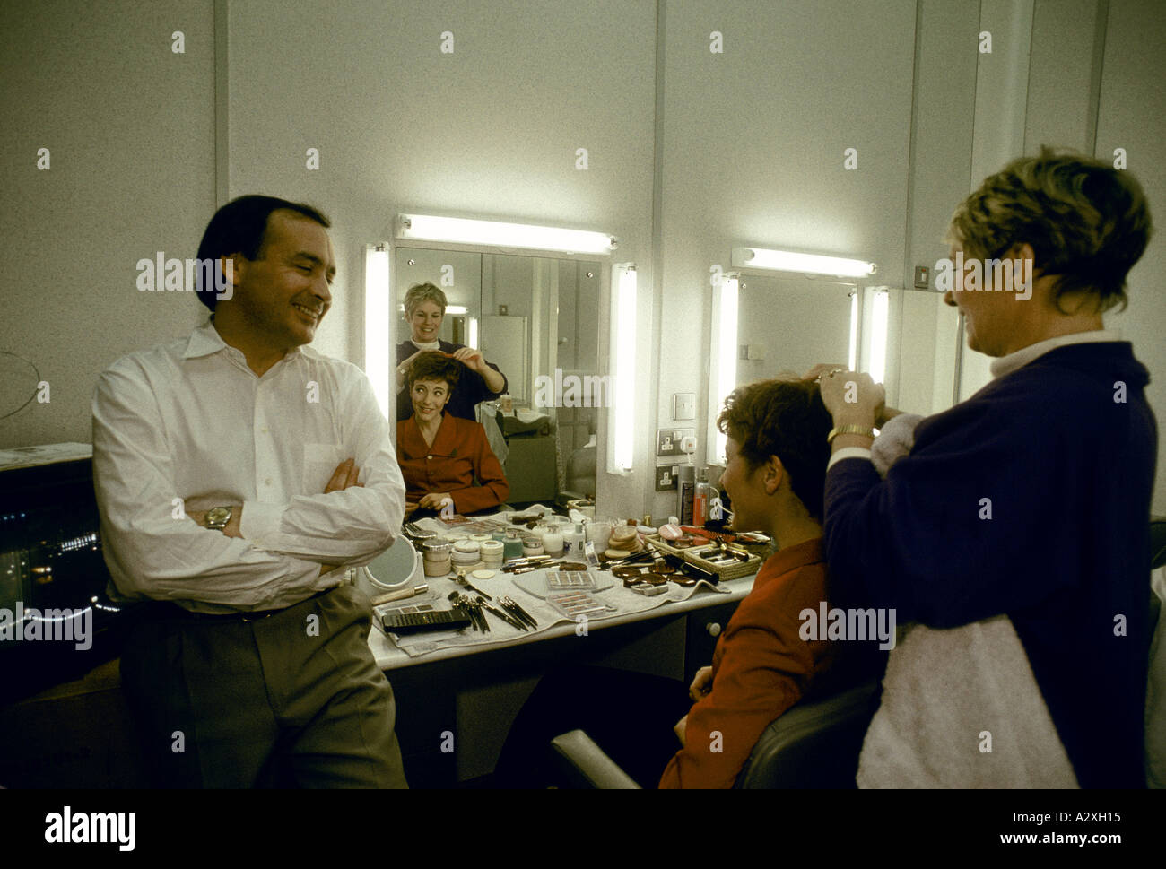 london news network alistair stewart fiona armstrong 1994 Stock Photo ...