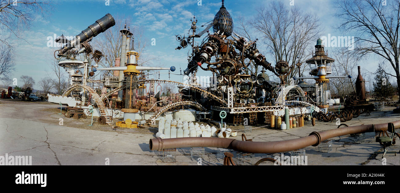 Dr Evermore near Baraboo, Wisconsin creates recycled metal sculptures ...