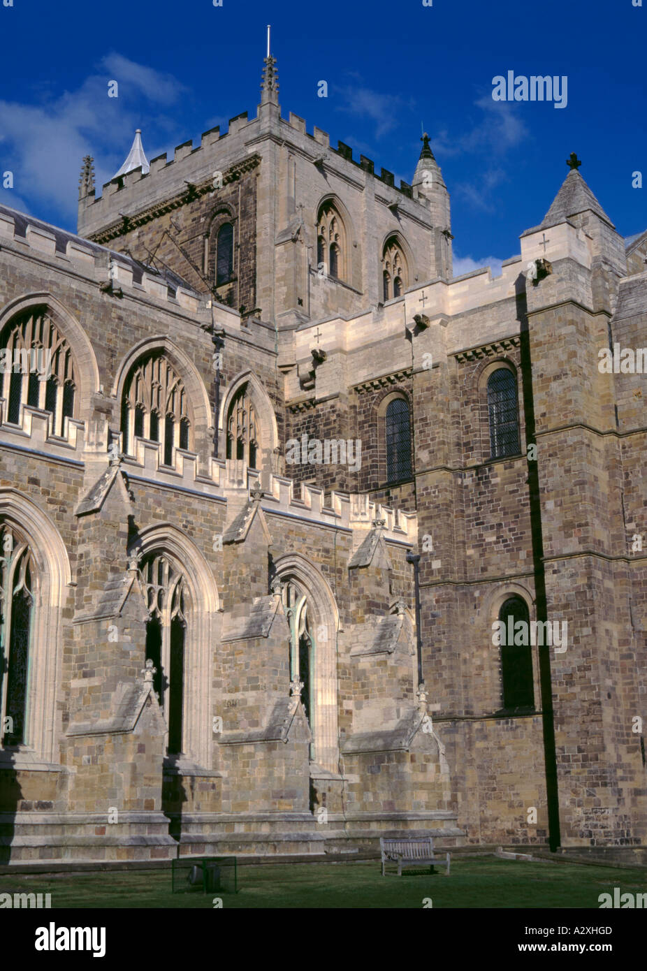 Central tower of Ripon Cathedral, Ripon, North Yorkshire, England, UK ...