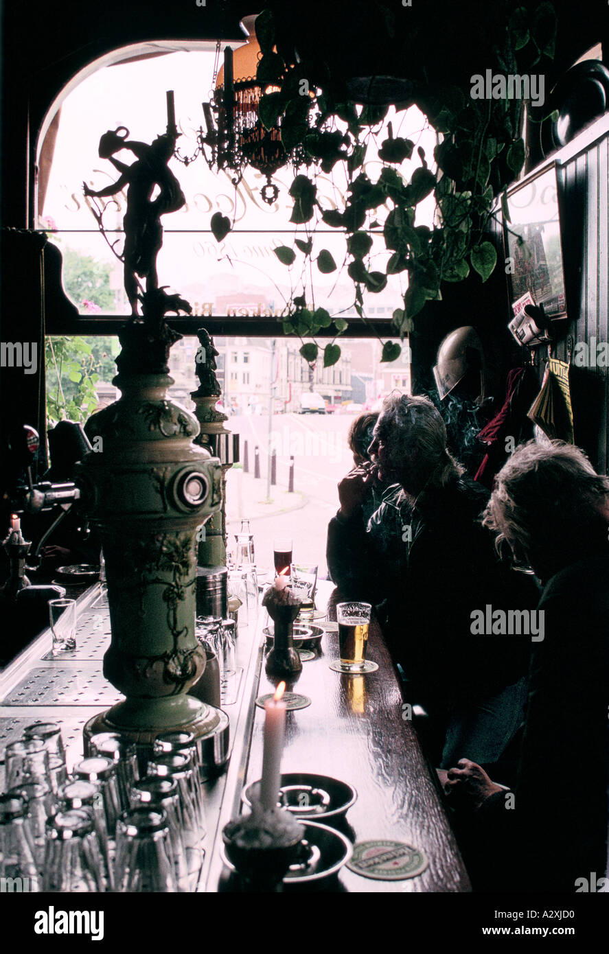 interior of brown bar amsterdam 1993 Stock Photo - Alamy