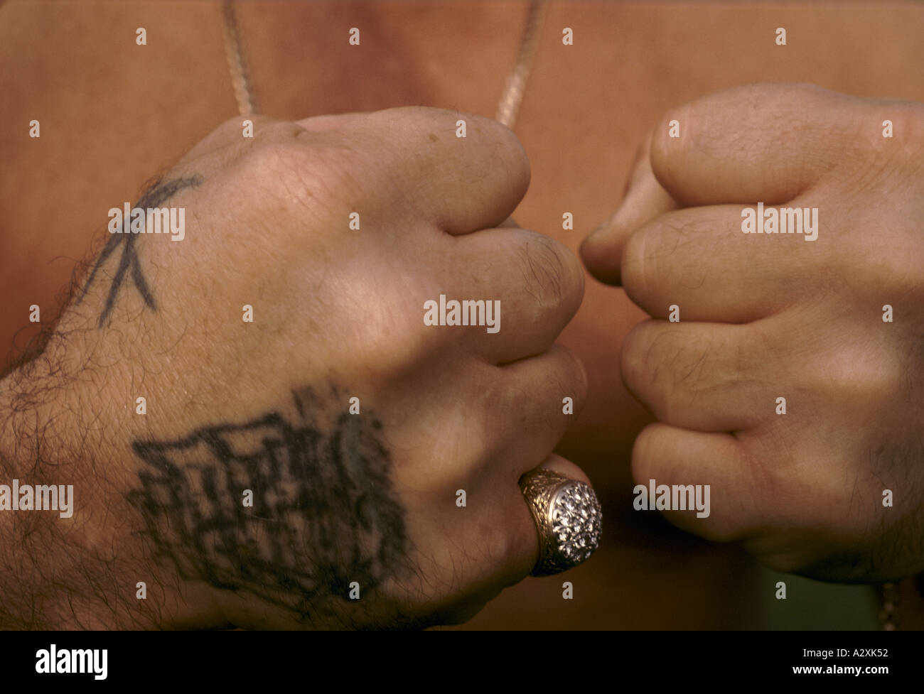 bare knuckle fighting 1988 Stock Photo - Alamy