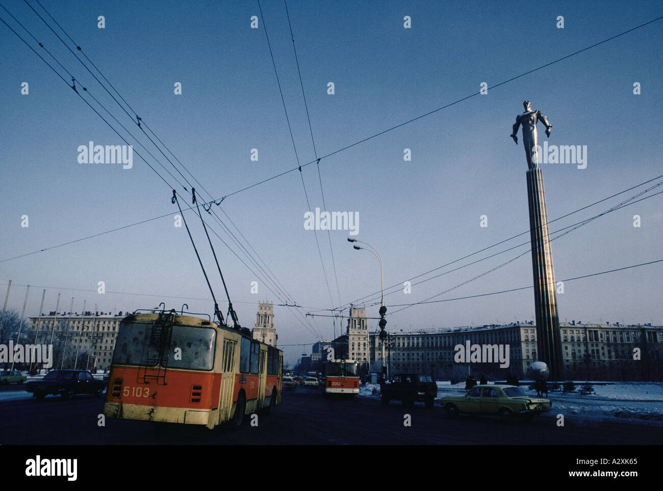 trams in moscow Stock Photo - Alamy