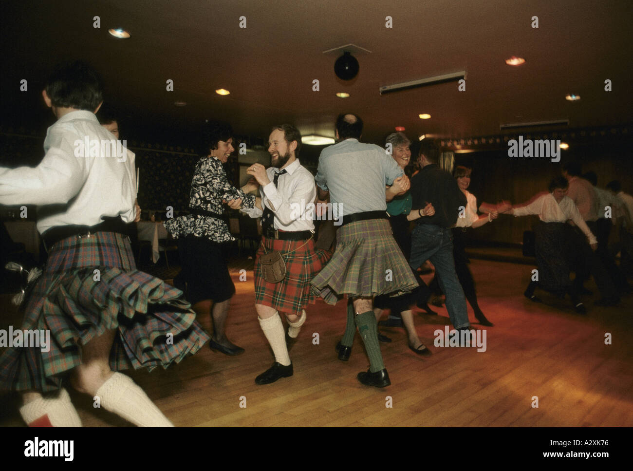country dancing lessons on isle of lewis Stock Photo - Alamy