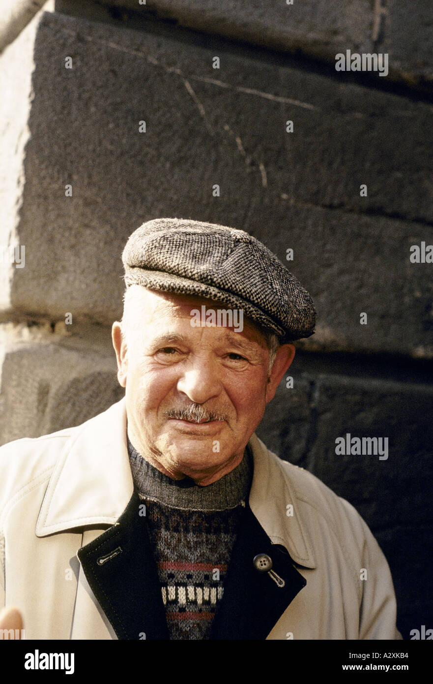 old man genoa italy 1992 Stock Photo - Alamy