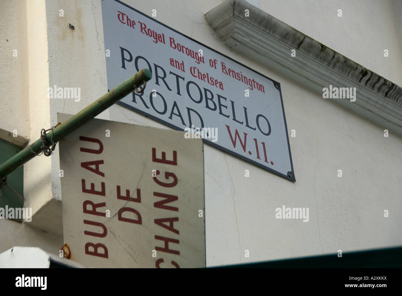 Portobello Road sign London Stock Photo - Alamy