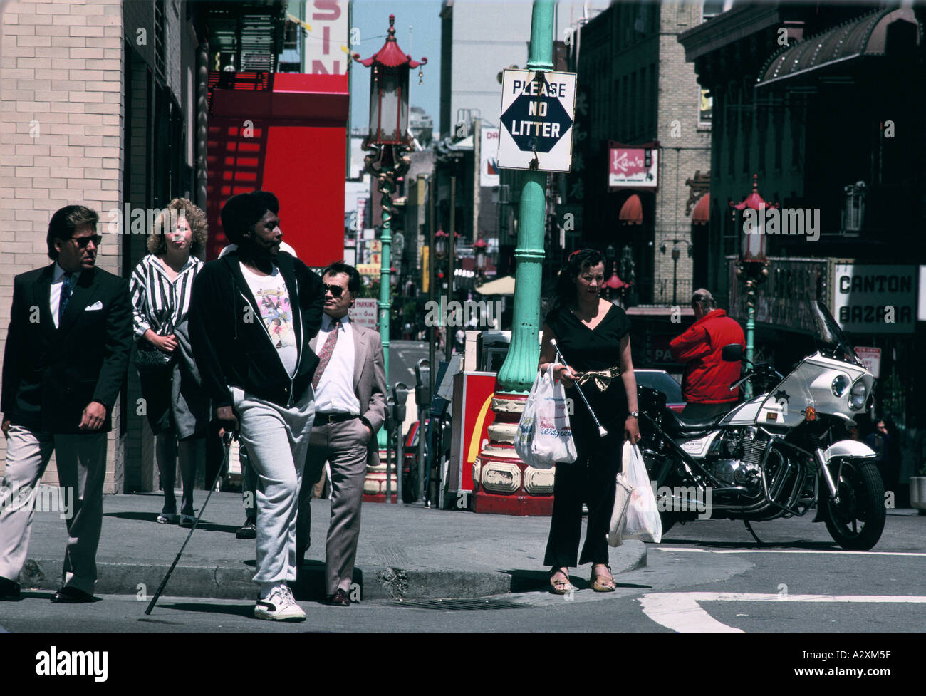 san francisco street scene 1988 Stock Photo - Alamy