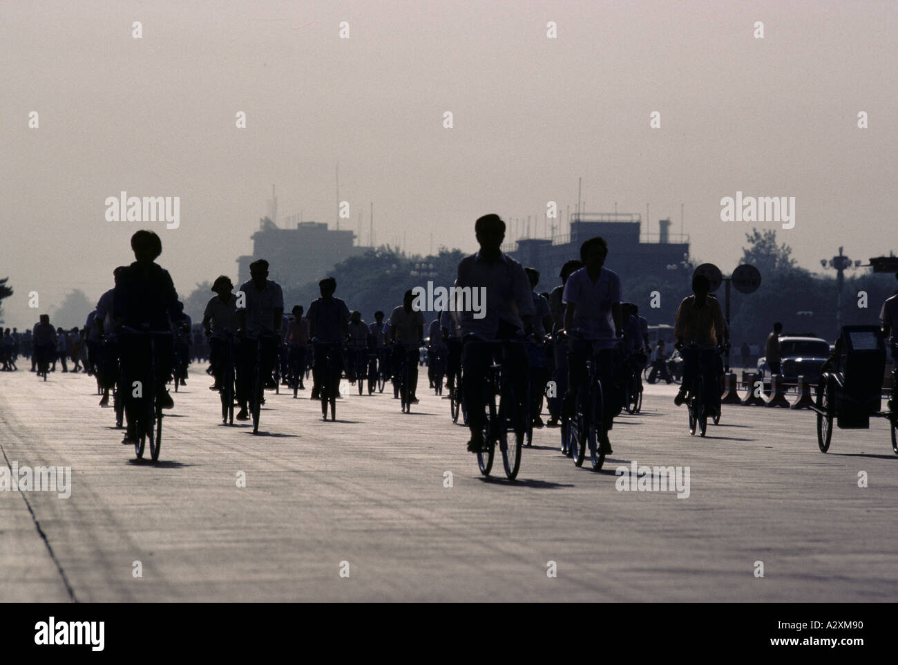 Beijing china bicycle commuters in hi-res stock photography and images ...