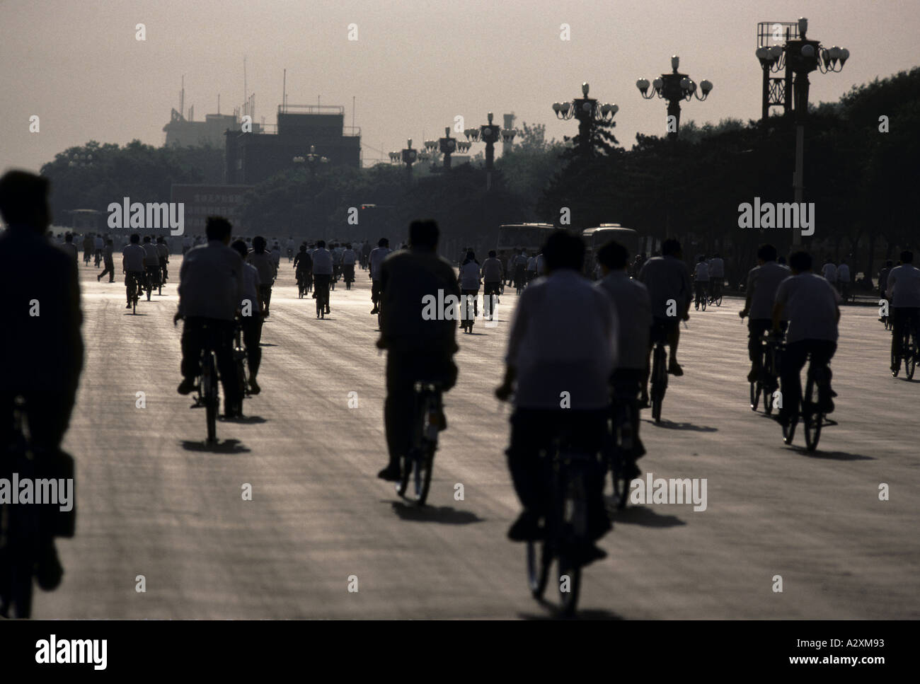 Beijing china bicycle commuters in hi-res stock photography and images ...
