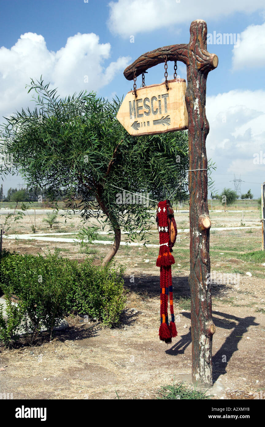 Mescit or small mosque prayer room sign in rural Turkey Stock Photo - Alamy
