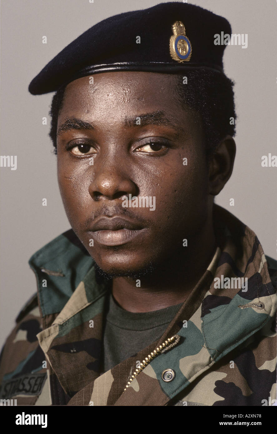 Captain Valentine Strasser, 27, Leader of the Provisional Ruling ...