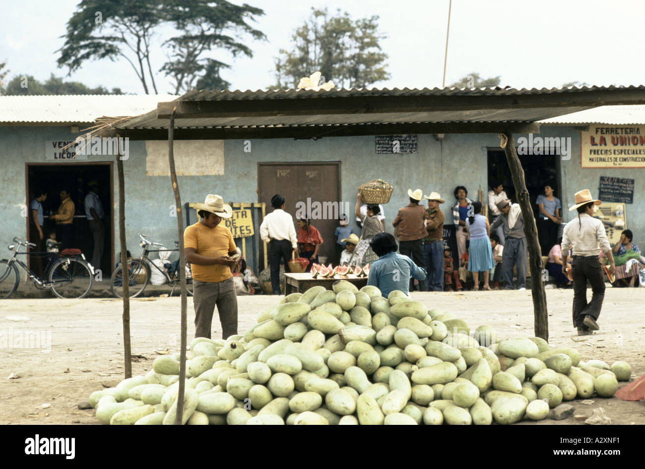 watermelon stalls in a market in antigua guatemala Stock Photo - Alamy
