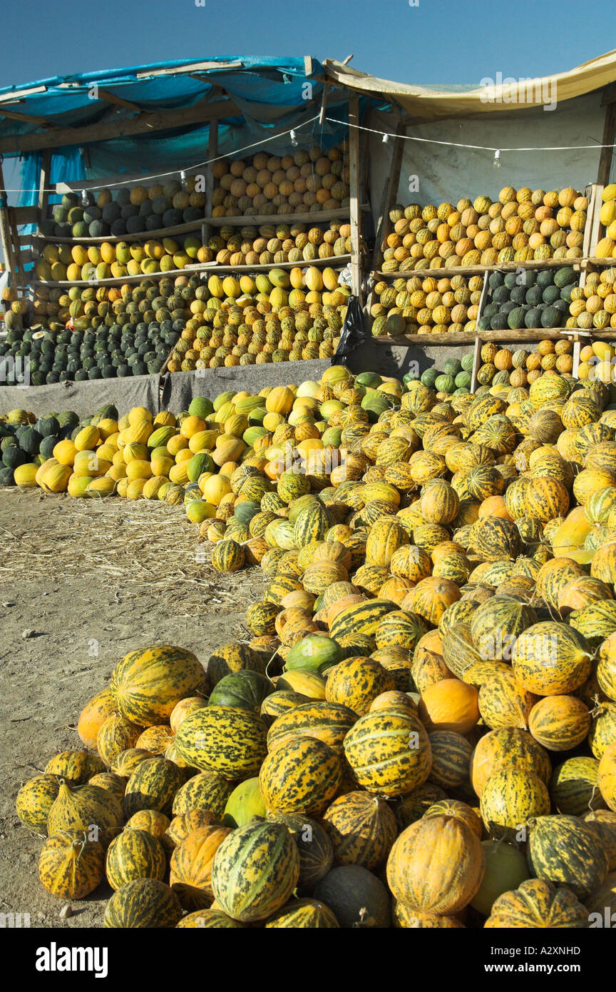 Roadside melon stand near Polatli Turkey Stock Photo - Alamy