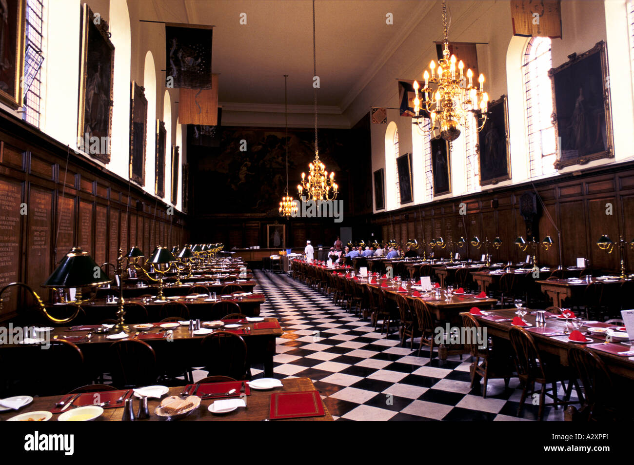 dining hall at the royal naval college greenwich london Stock Photo - Alamy