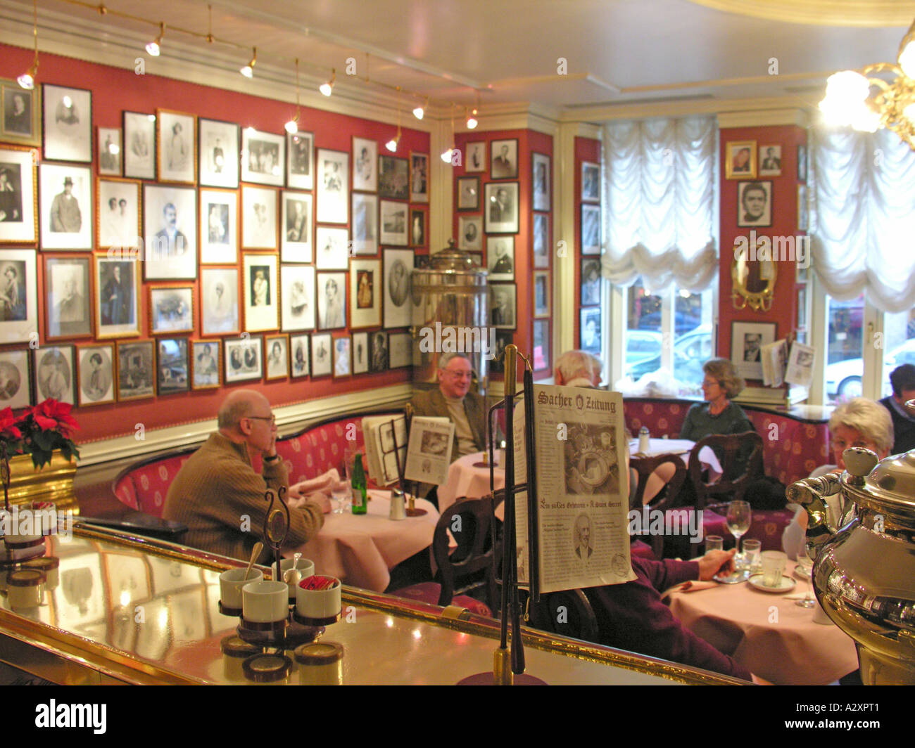 Salzburg The Austrian coffee house Sacher Salzburg at the Hotel Sacher ...
