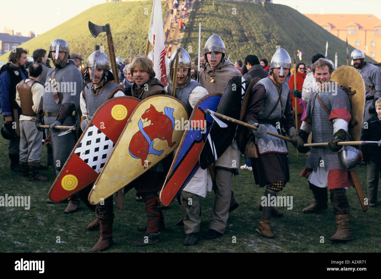 viking combat york Stock Photo - Alamy