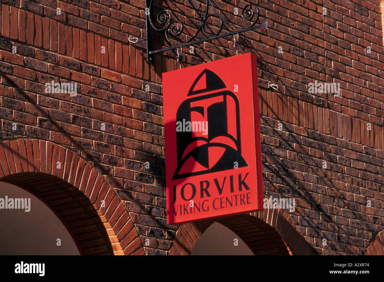 jorvick centre viking museum sign of the museum Stock Photo - Alamy