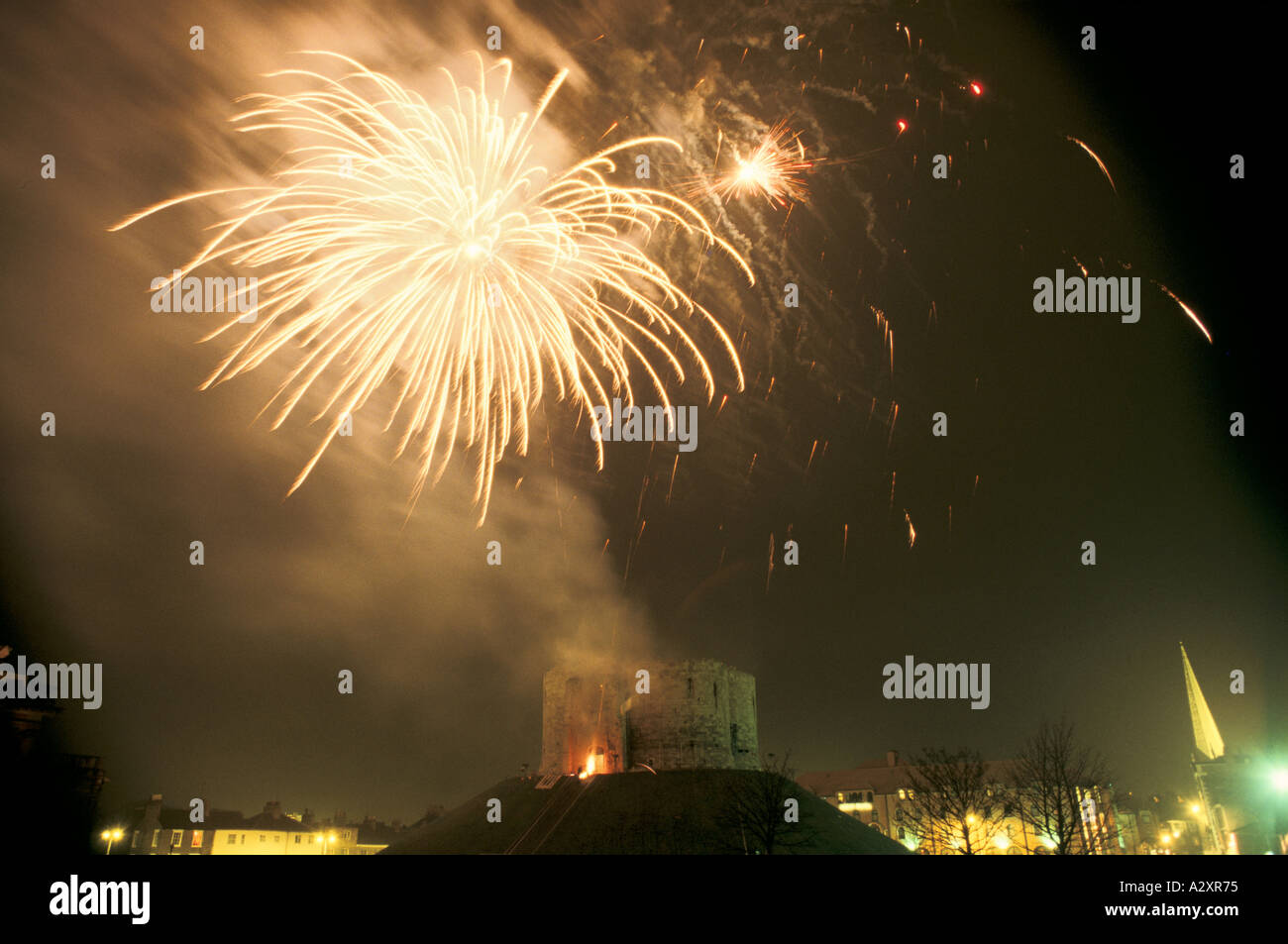 fireworks viking festival Stock Photo - Alamy