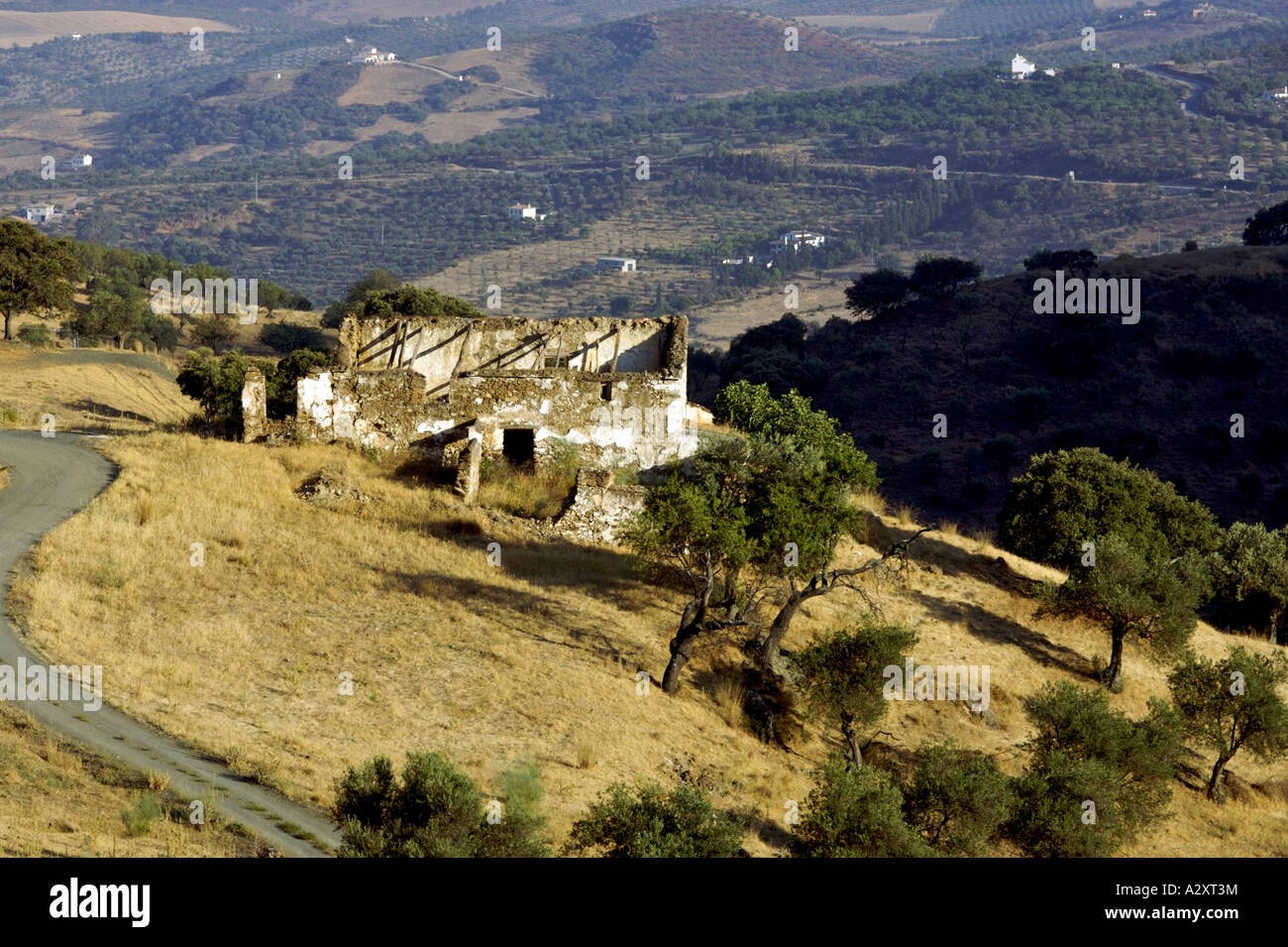 Small rundown shack in the hills of Andalucia, not far from Ronda Stock ...