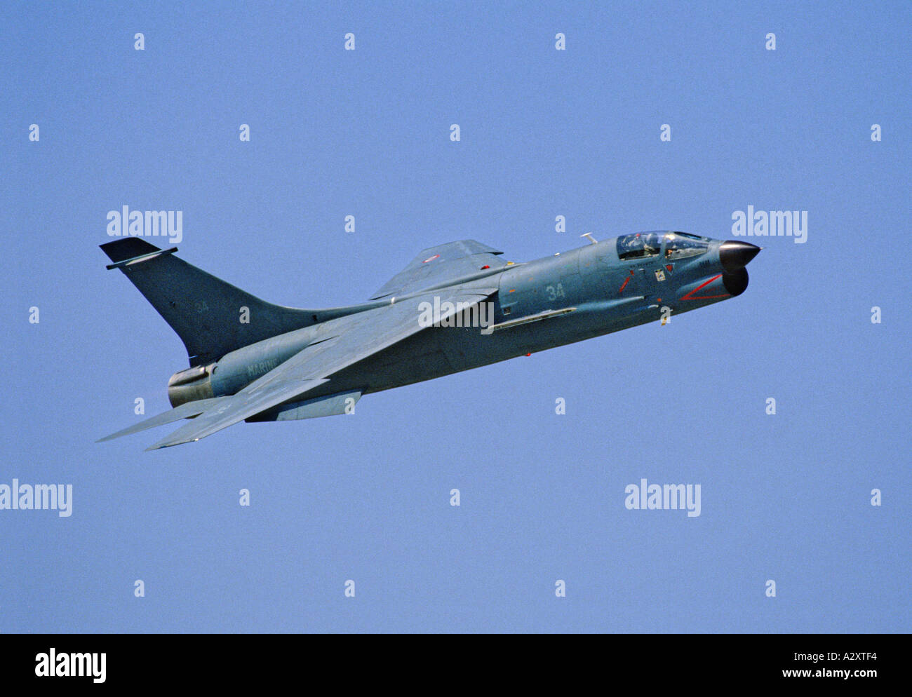 French Navy Vought F-8 Crusader Stock Photo - Alamy