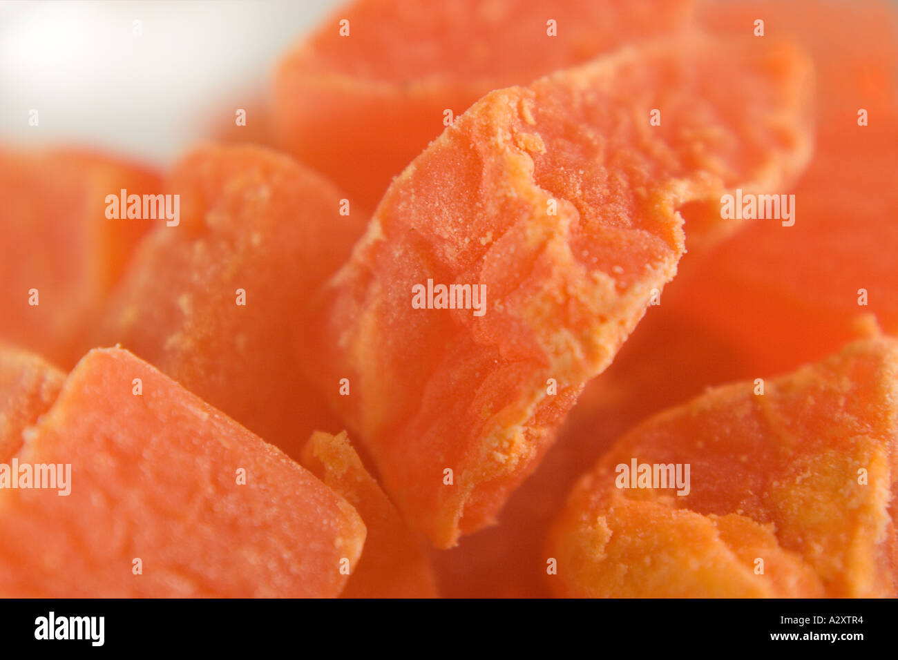 Dried Papaya Chunks Stock Photo - Alamy