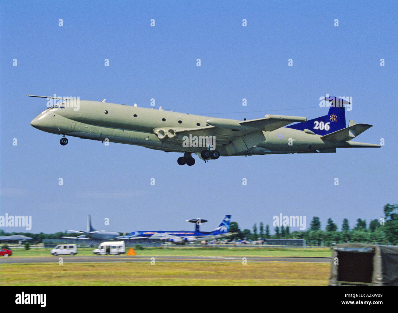 RAF Hawker Siddeley Nimrod MR2 ASW aircraft Stock Photo - Alamy