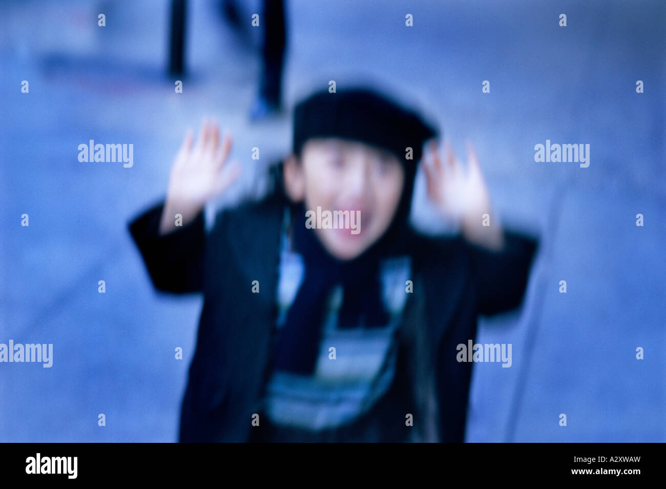 Scared person running at camera hi-res stock photography and images - Alamy