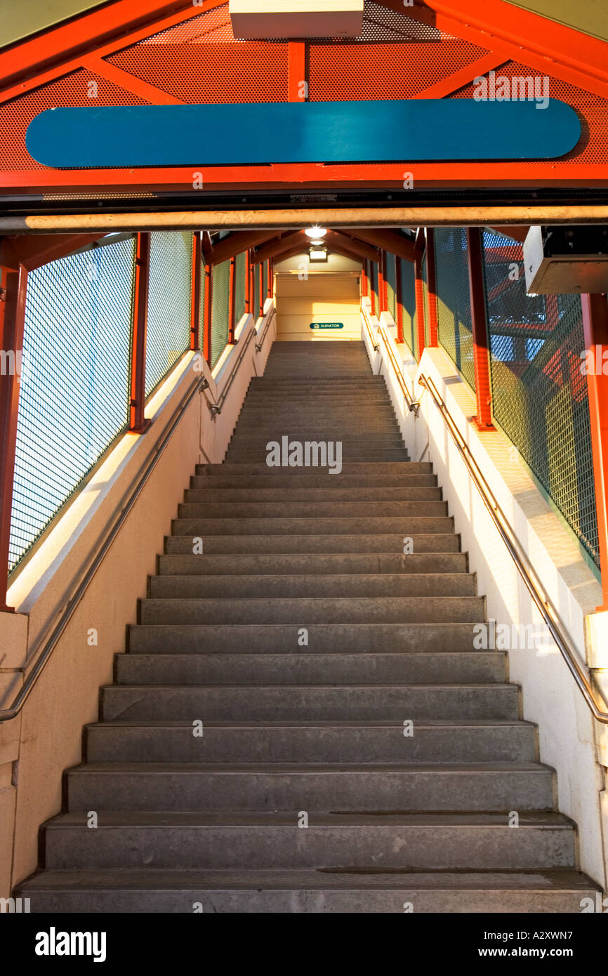 STAIR CASE AT TRAIN STATION Stock Photo - Alamy