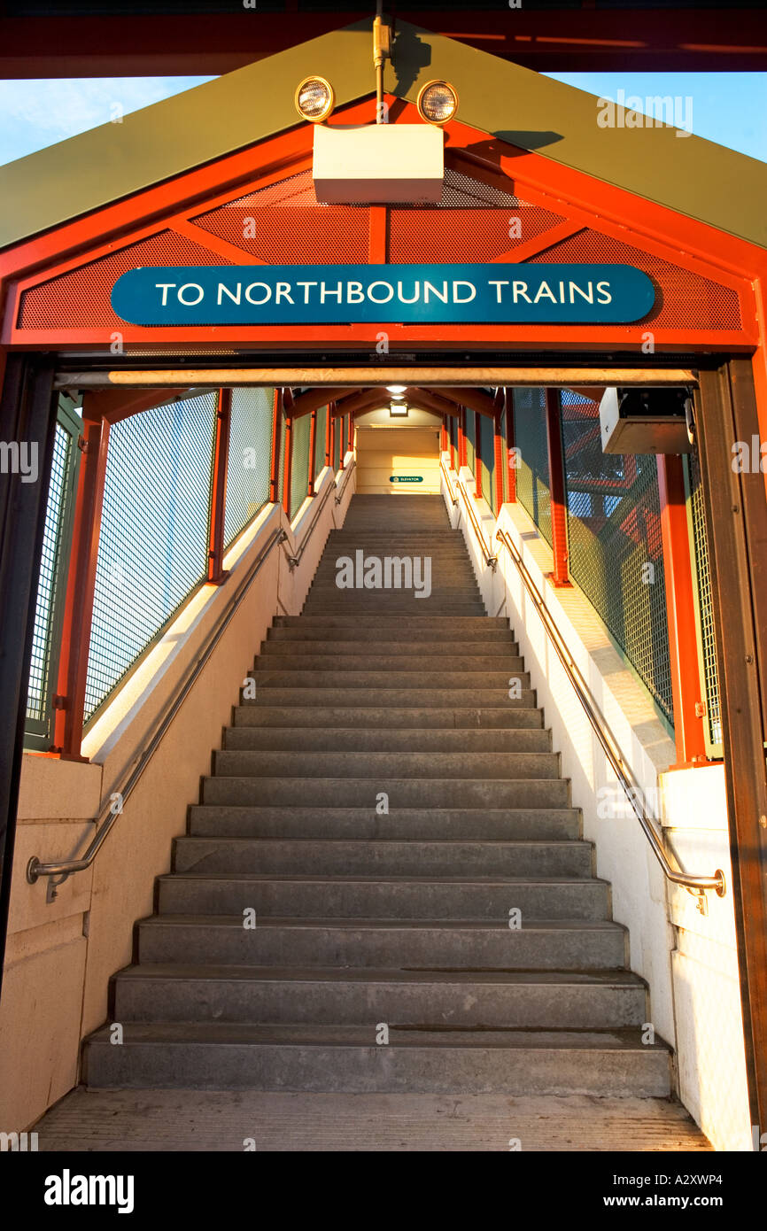 STAIR CASE AT TRAIN STATION Stock Photo - Alamy