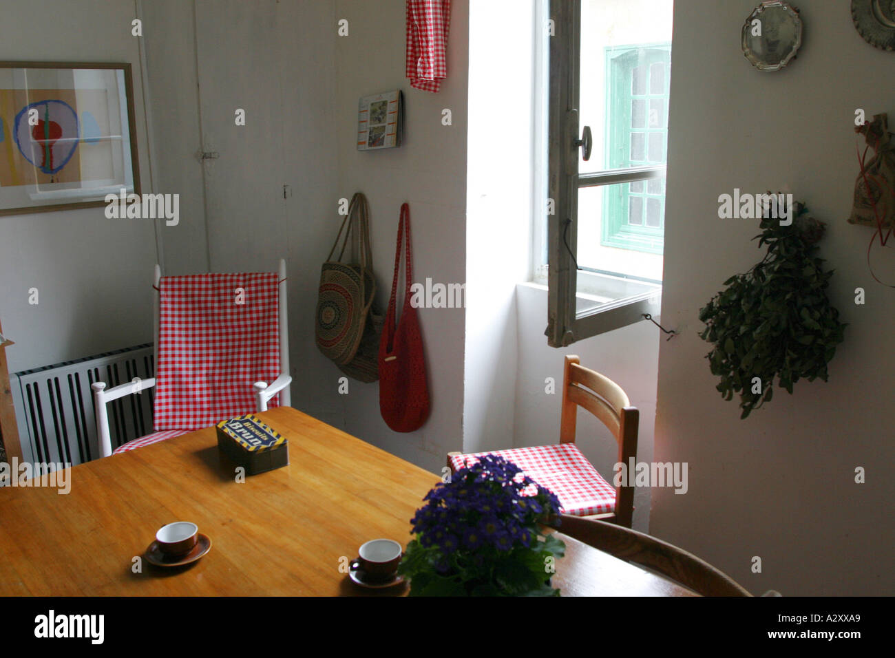 Old kitchen window's sill hi-res stock photography and images - Alamy