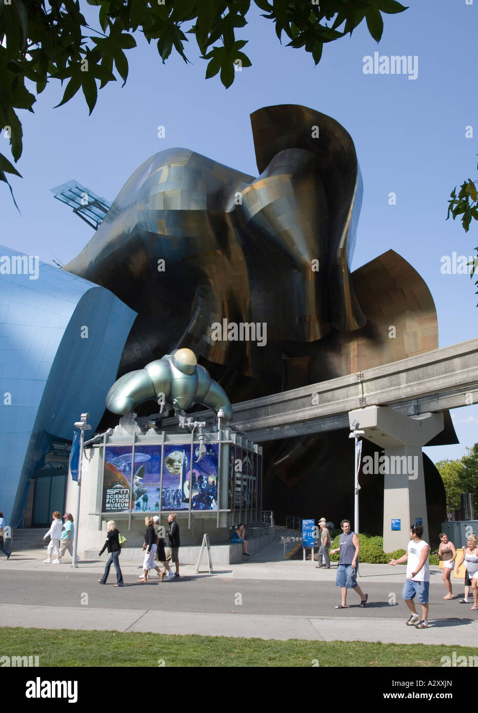 Entrance to the Science Fiction Museum Seattle Center Seattle USA Stock ...