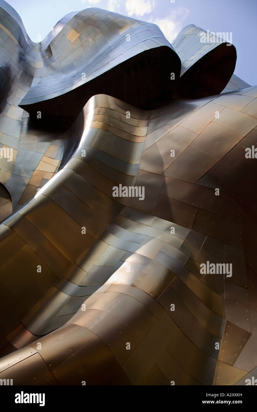Reflective tiles in the Science Fiction Museum building roof Seattle ...