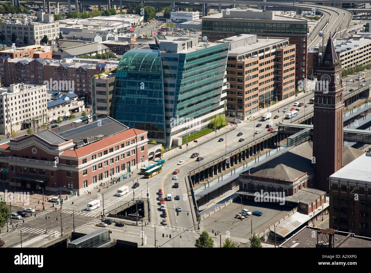 Traffic cars usa aerial hi-res stock photography and images - Alamy