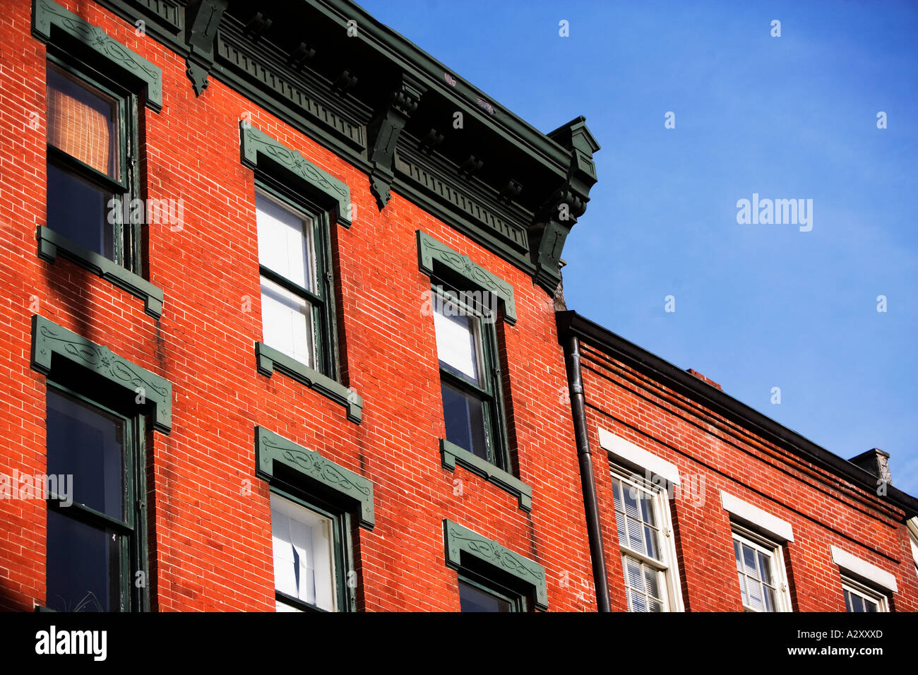 RED BRICK OLD BUILDING Stock Photo - Alamy